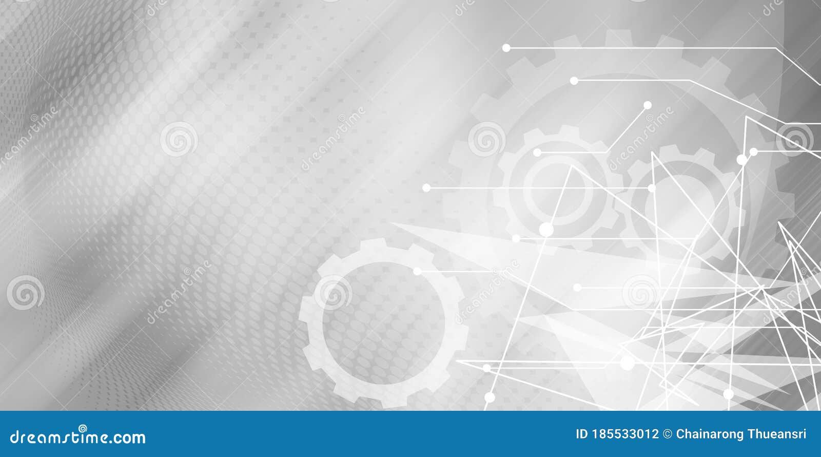 Gray Halftone Pattern with White Line Motion and Network Connection ...