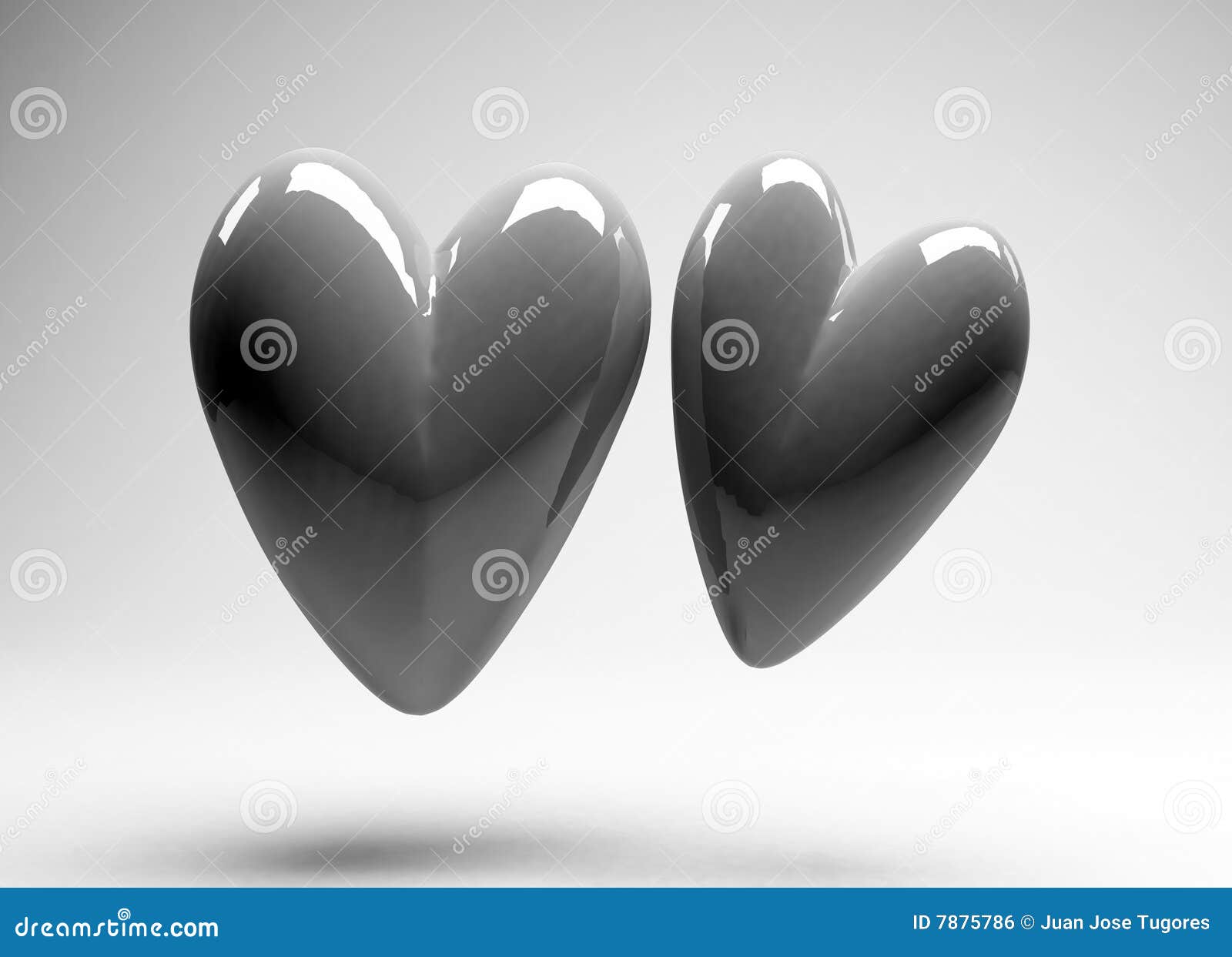 Gray hearts stock illustration. Illustration of loving - 7875786