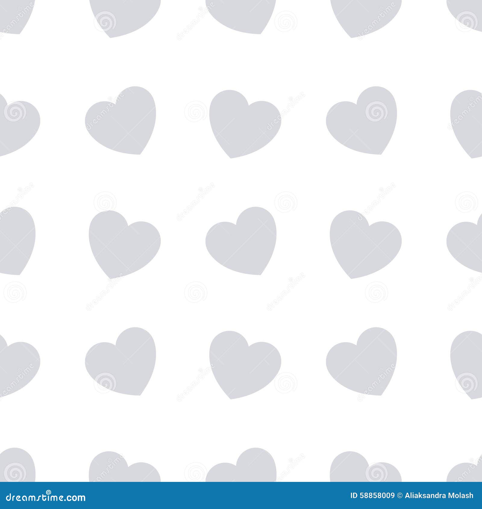 Gray Hearts Seamless Bakground Pattern Stock Vector - Illustration of ...