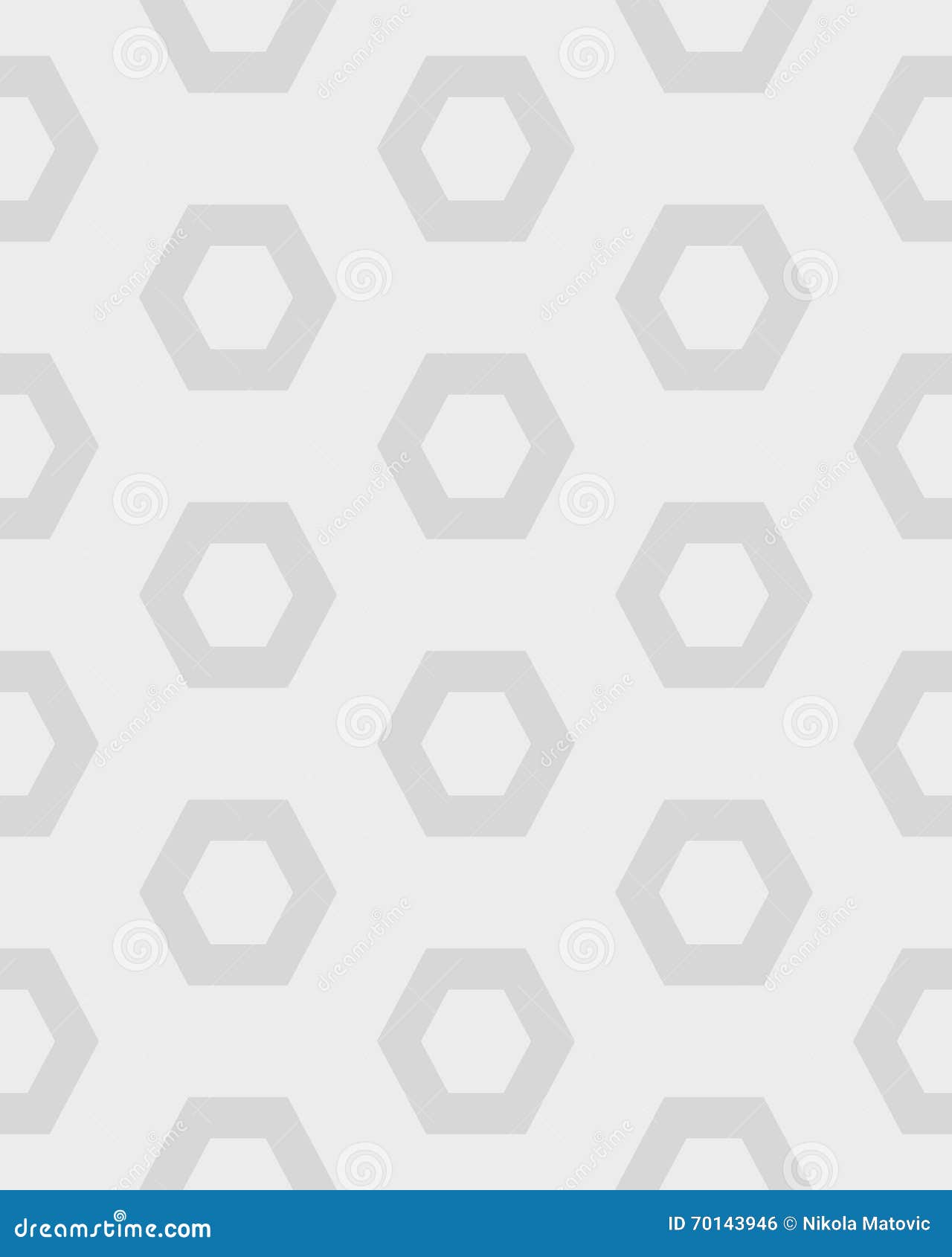 Gray Hexagon Seamless Pattern Stock Illustration - Illustration of ...
