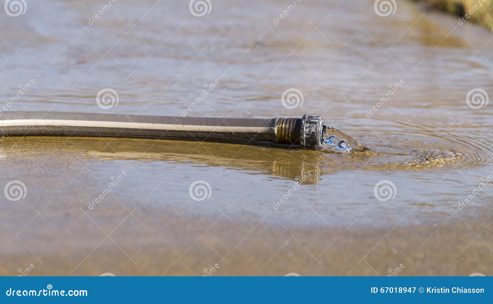 Gray Hose Running on Concrete Stock Image - Image of outdoor, antique ...