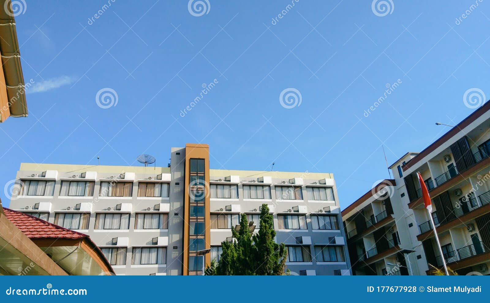 Gray Hotel Buildings and Rows of Rooms Inside Editorial Stock Photo ...