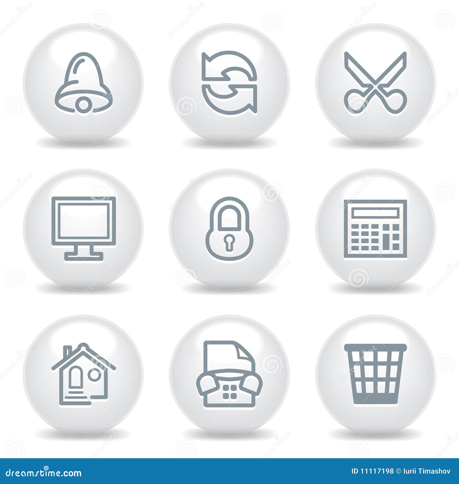 Gray icons set 8 stock vector. Illustration of privacy - 11117198