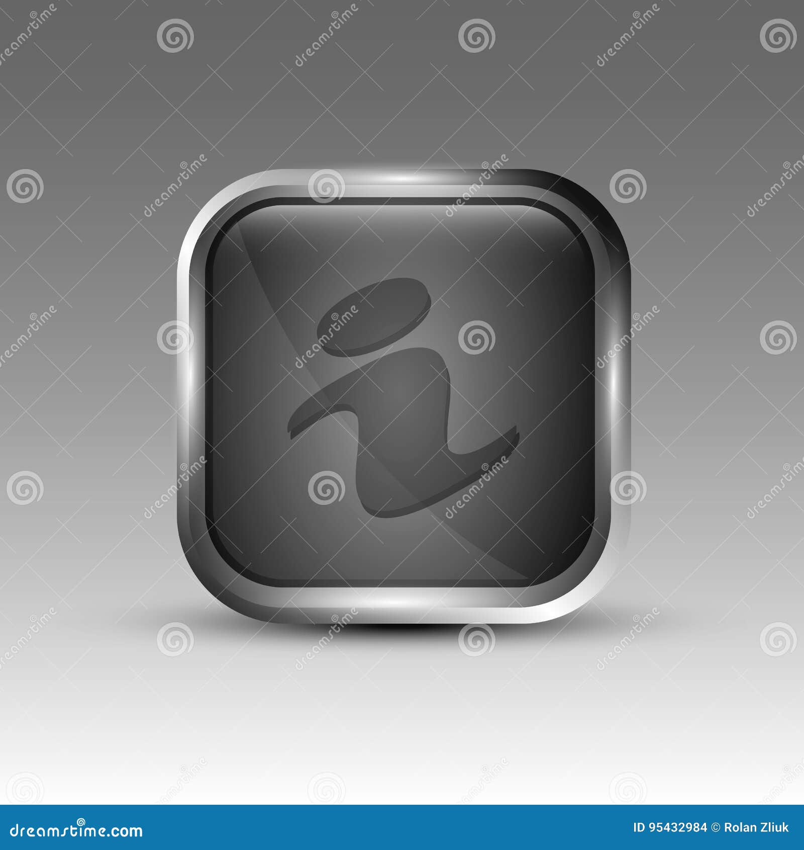 Gray information logo stock vector. Illustration of logo - 95432984