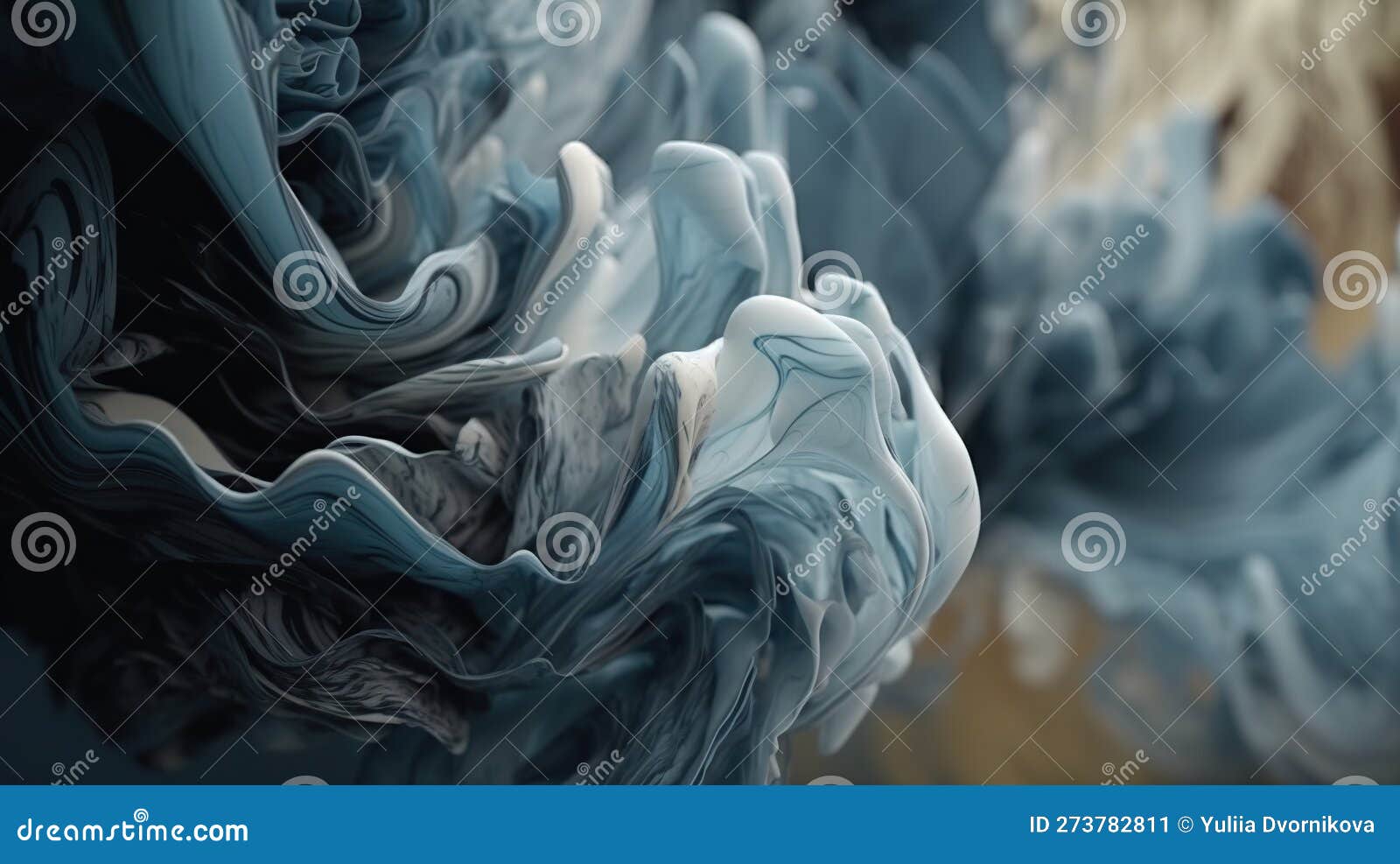 Gray Ink Vortex in Water. Paint Clouds in Water. Dye Swirls Stock ...