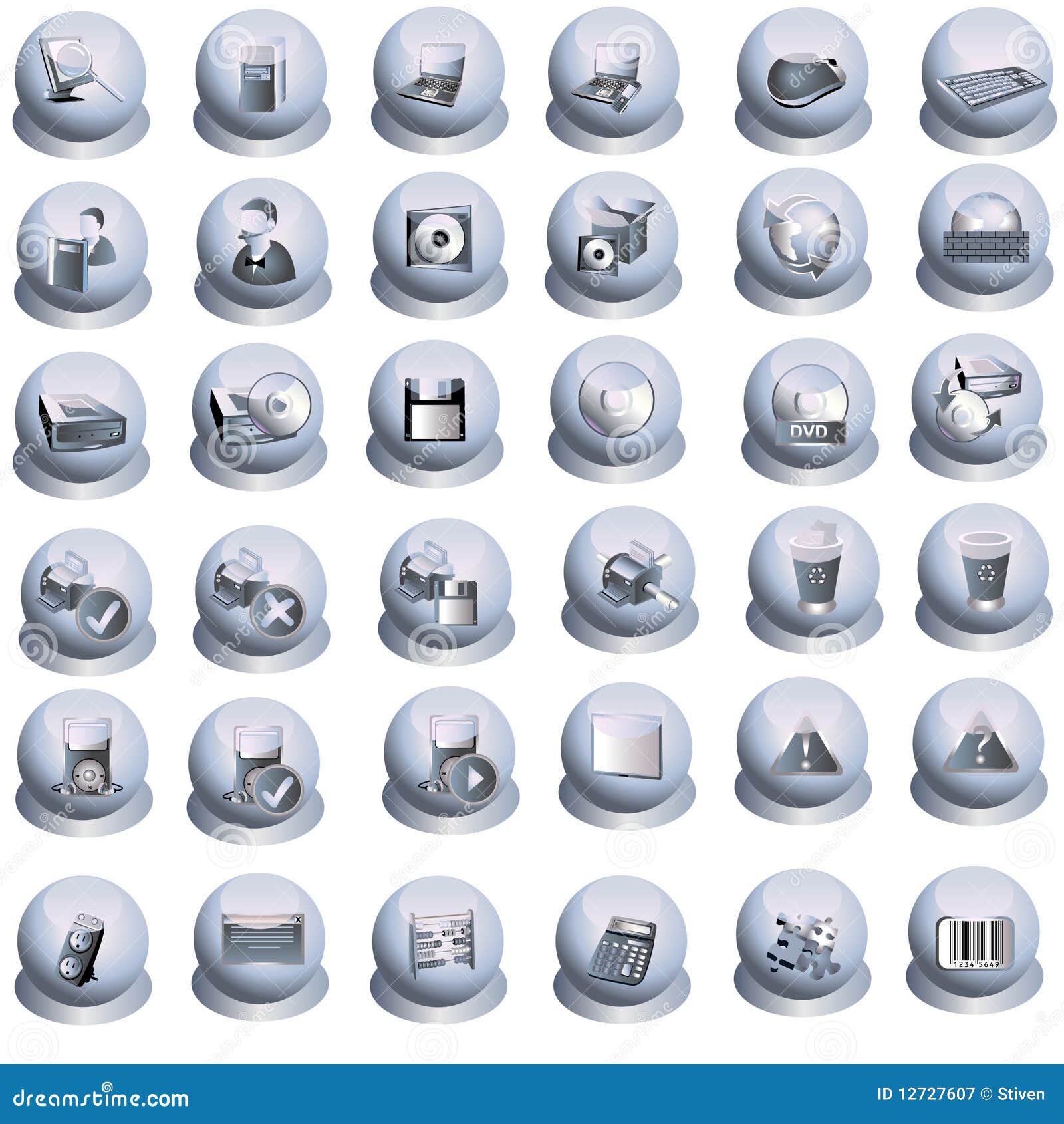 Gray interface icons stock vector. Illustration of arrows - 12727607