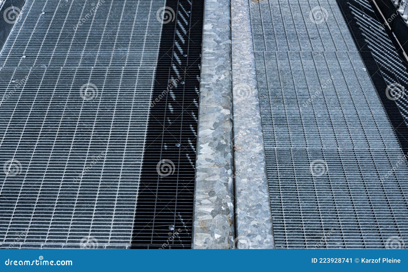 Gray Iron Grid Texture. Iron Bridge Stock Image - Image of handrail ...