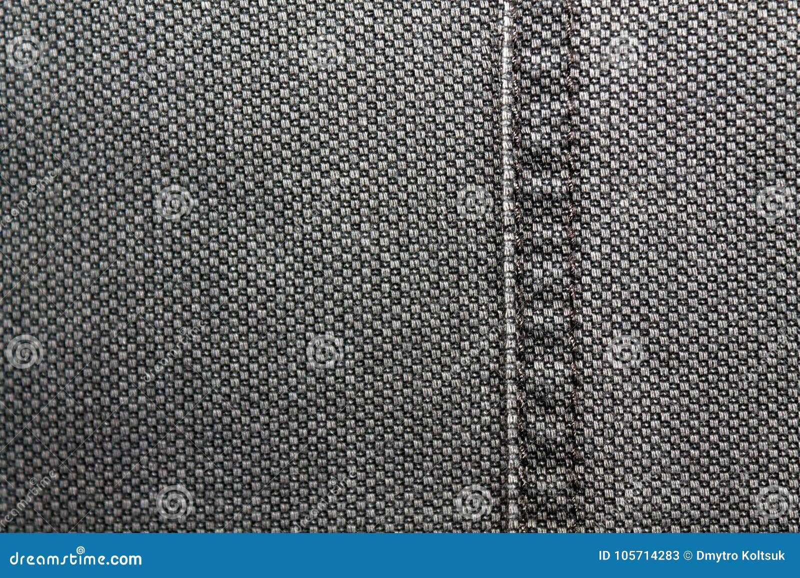 Gray Jeans Denim Texture with Seam for Background or Design. Stock ...