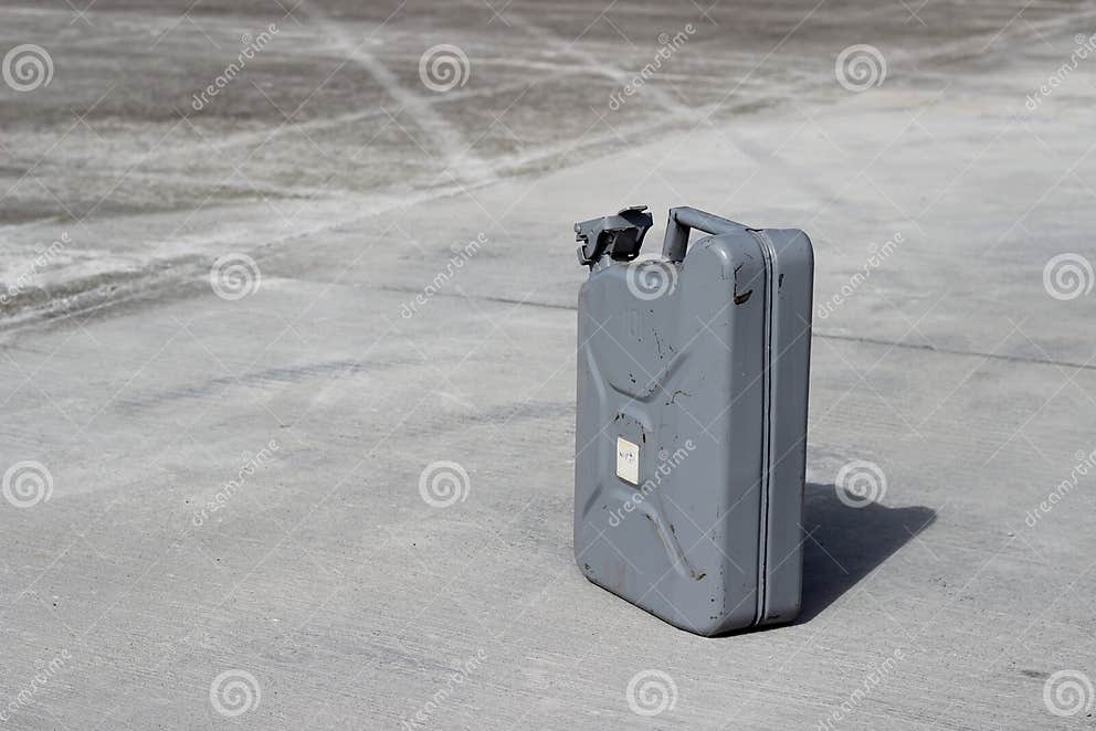 Gray jerrycan stock photo. Image of plastic, petrol, object - 24281750