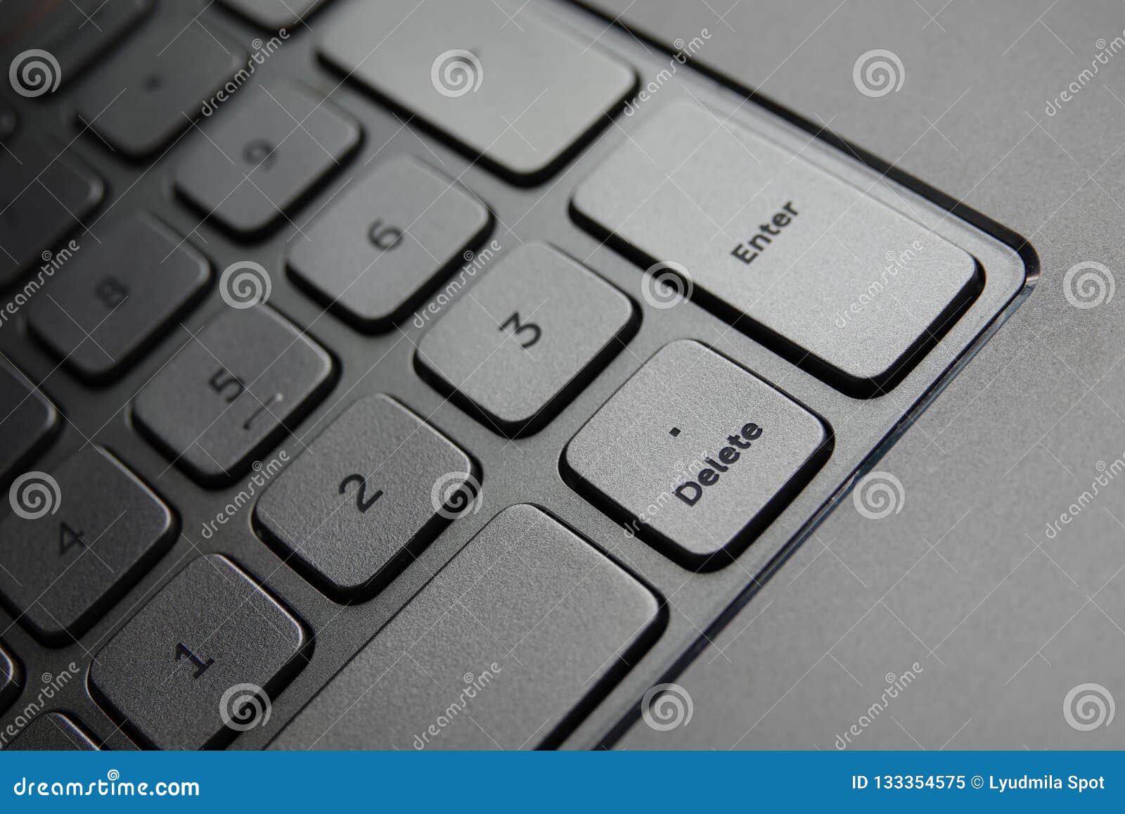 Gray keyboard Enter key stock image. Image of modern - 133354575