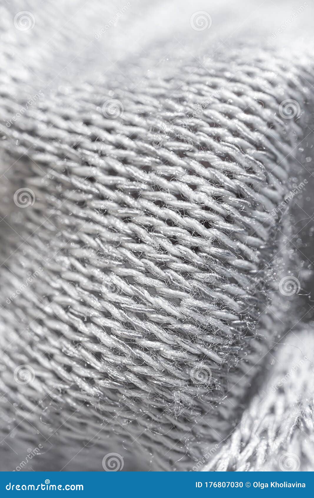 Gray Knitted Fabric Texture Closeup. Stock Photo - Image of textile ...