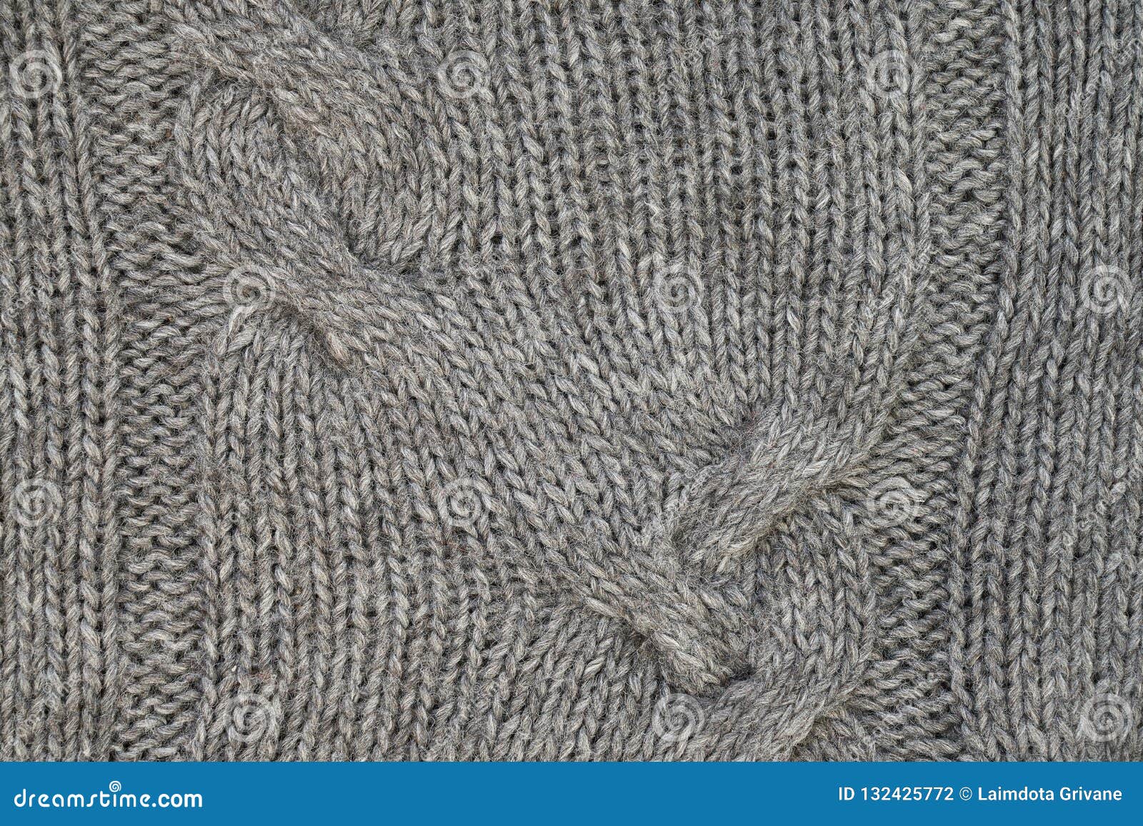 Gray Knitted Texture with a Relief Pattern. Handmade Knitwear Stock ...