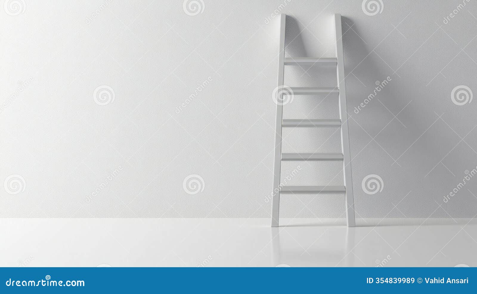 Gray Ladder on a White Background Stock Image - Image of gray ...
