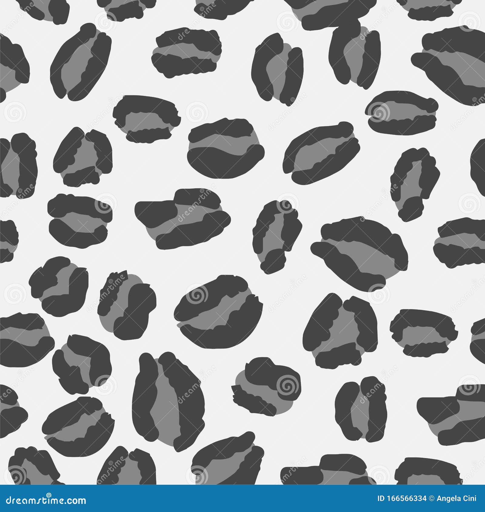 Gray Leopard Print Repeat Pattern Design Stock Vector - Illustration of ...
