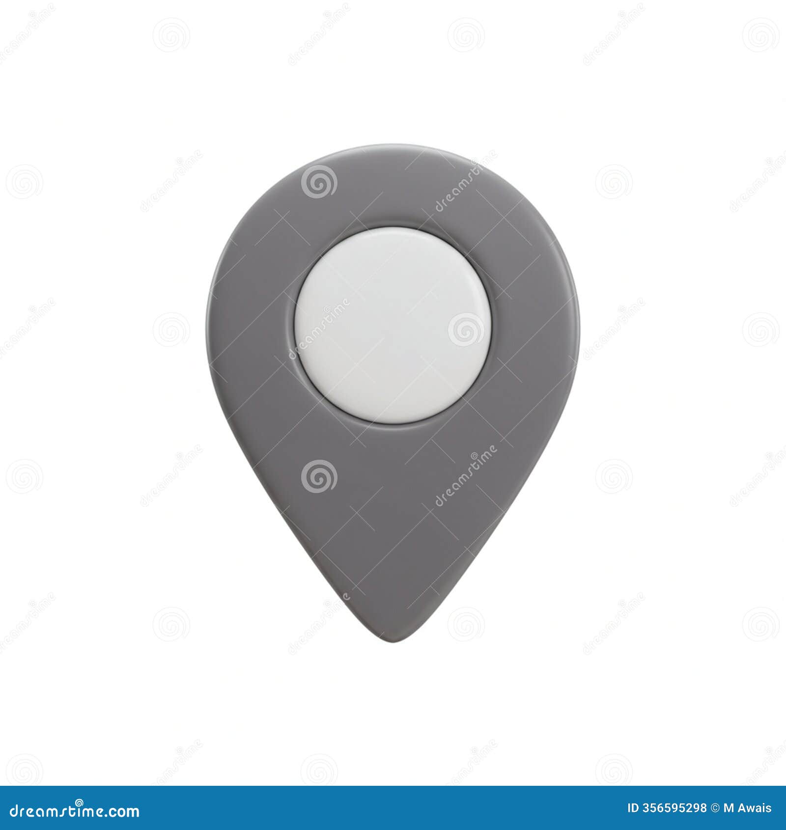 Gray Location Pin Icon Modern Design Element Simple Minimalist ...
