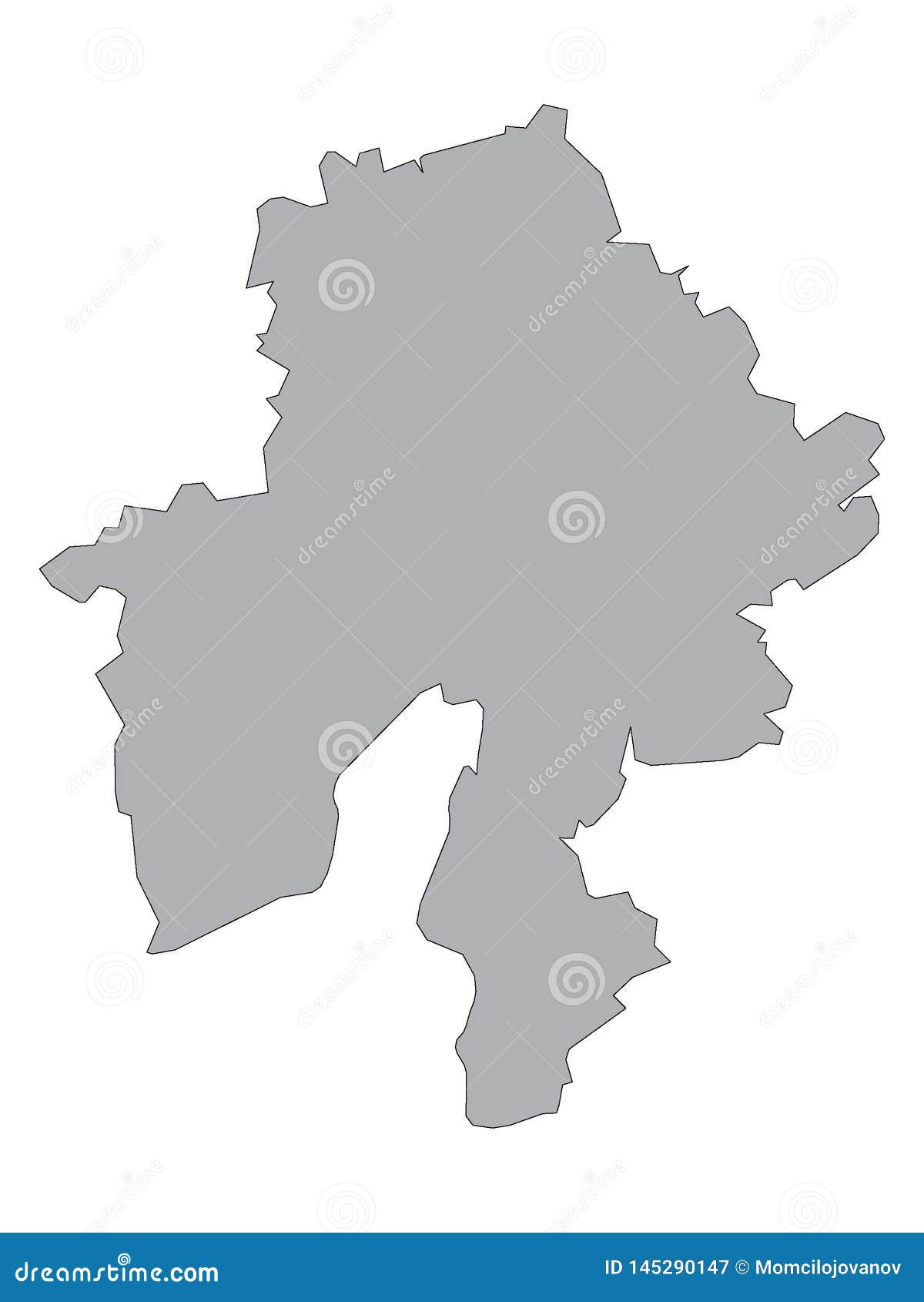 Gray Map Of Belgian Provinces With Surrounding Terrain Vector ...