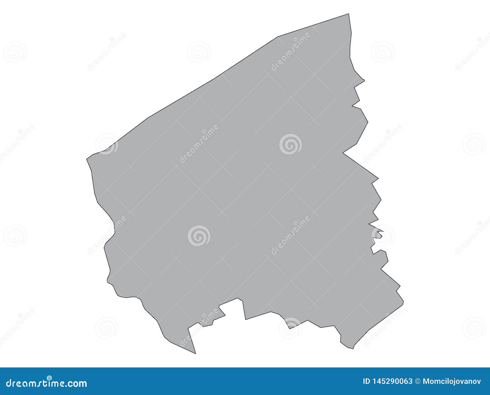 Gray Map of Belgian Province of West Flanders Stock Vector ...