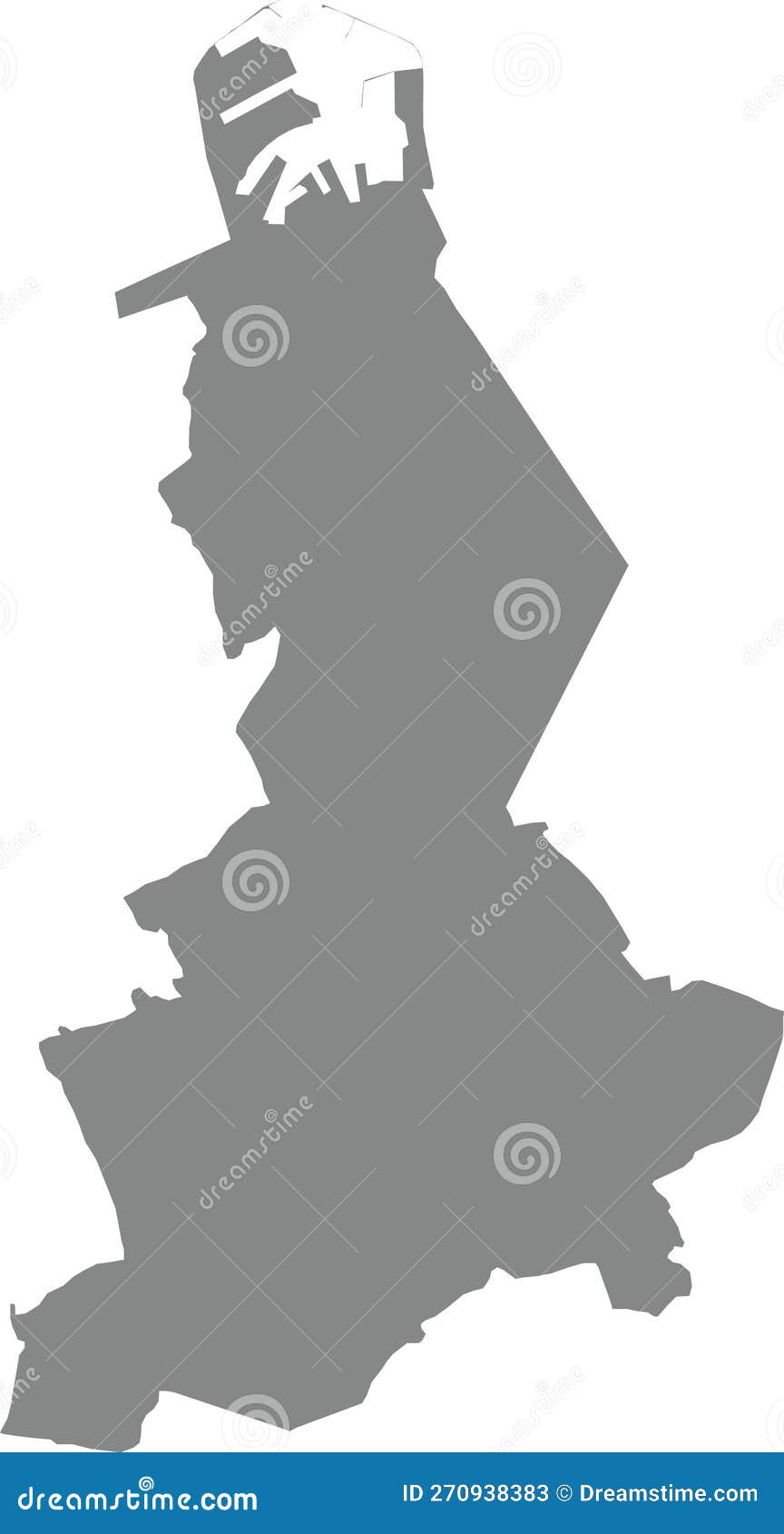 Gray Map of BRUGES, BELGIUM Stock Vector - Illustration of positioning ...