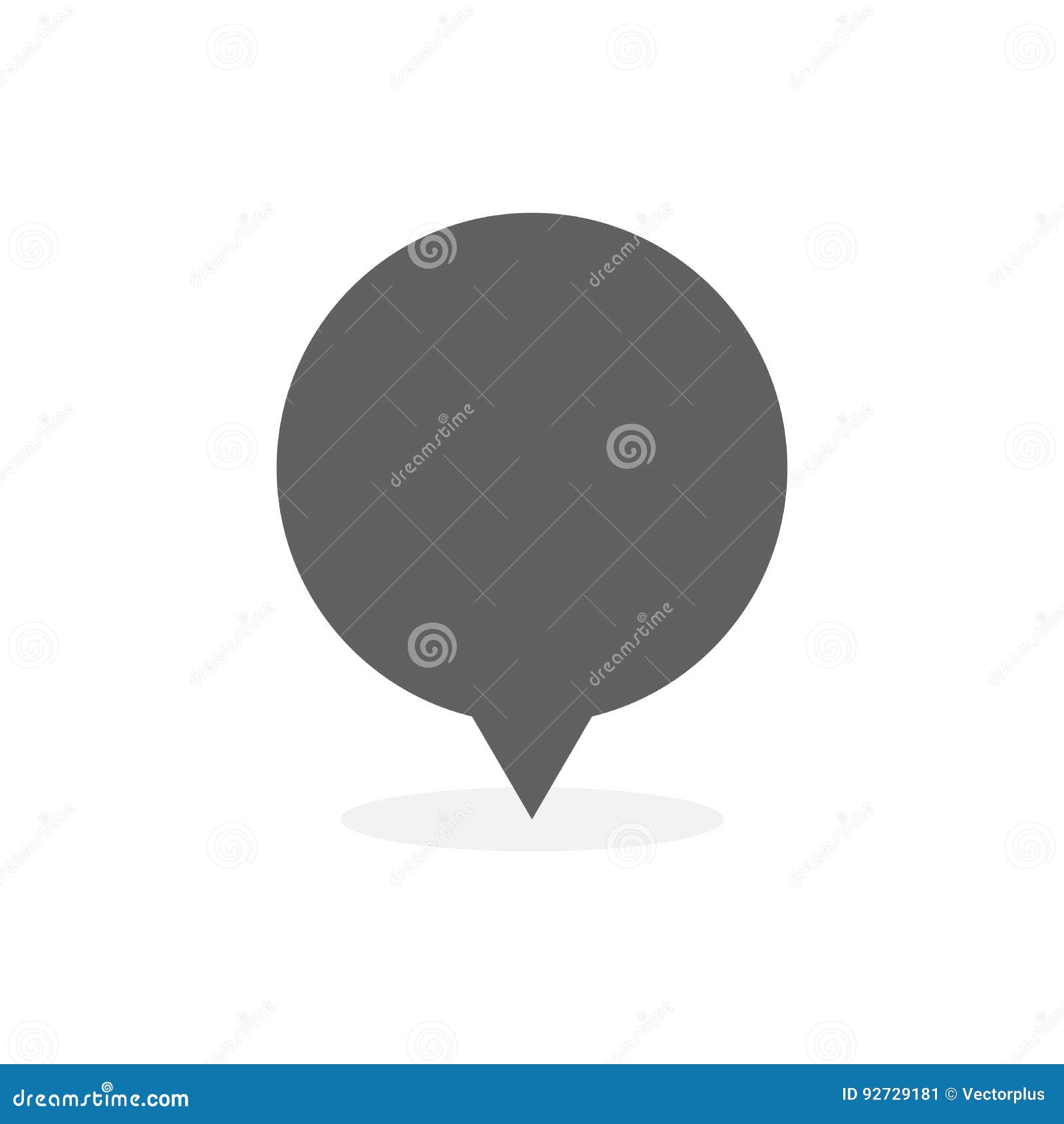 Gray Map Marker and Pin Illustration Stock Illustration - Illustration ...