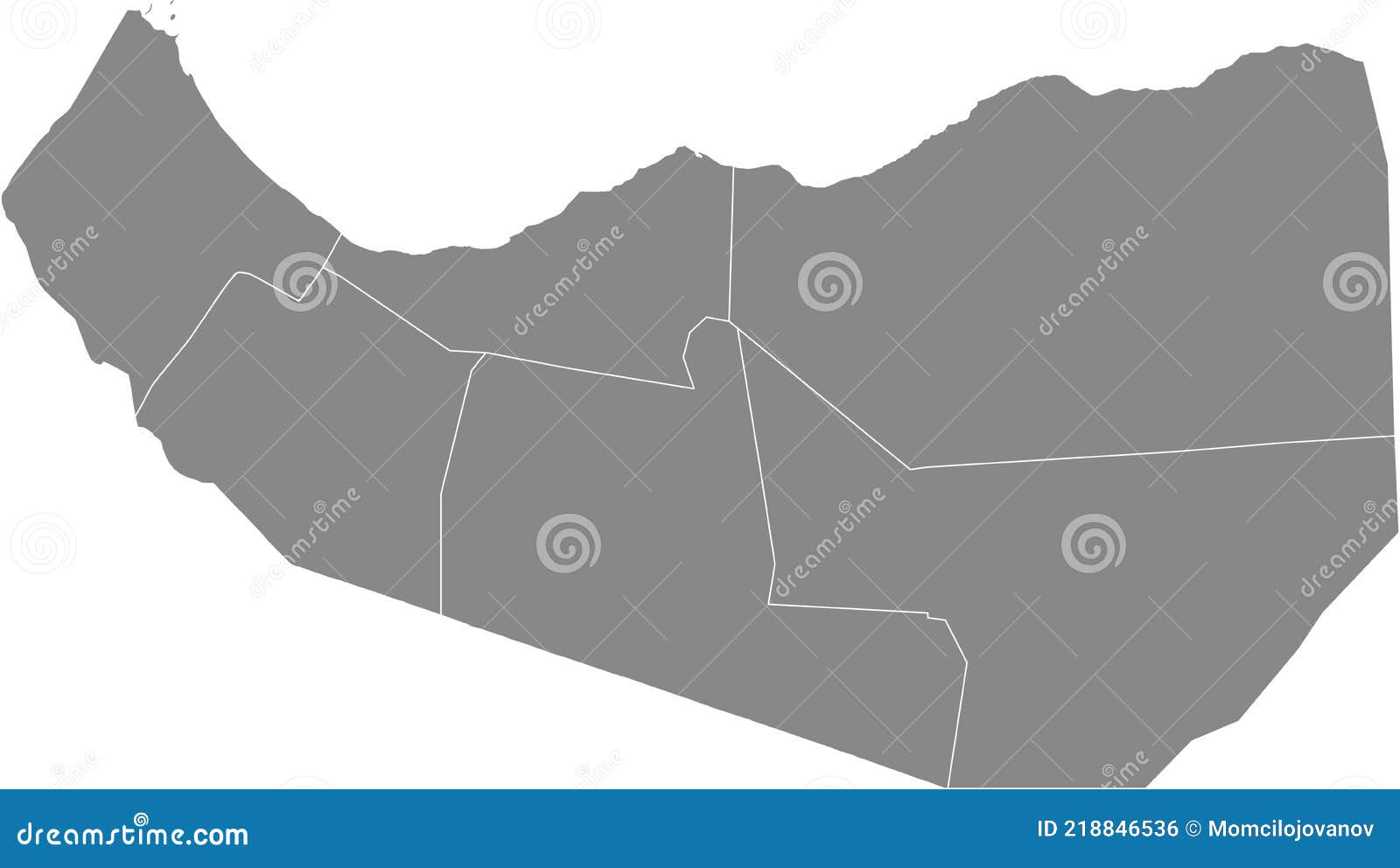 Gray map of Somaliland stock vector. Illustration of insignia - 218846536