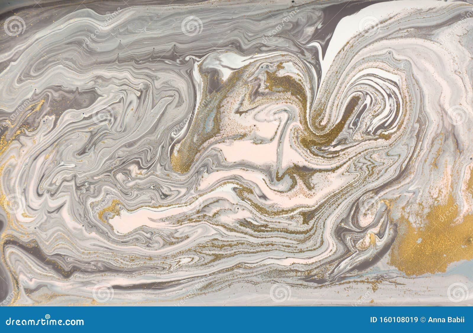 Gray Marble Pattern with Golden Glitter. Stone Ripple Texture. Stock ...