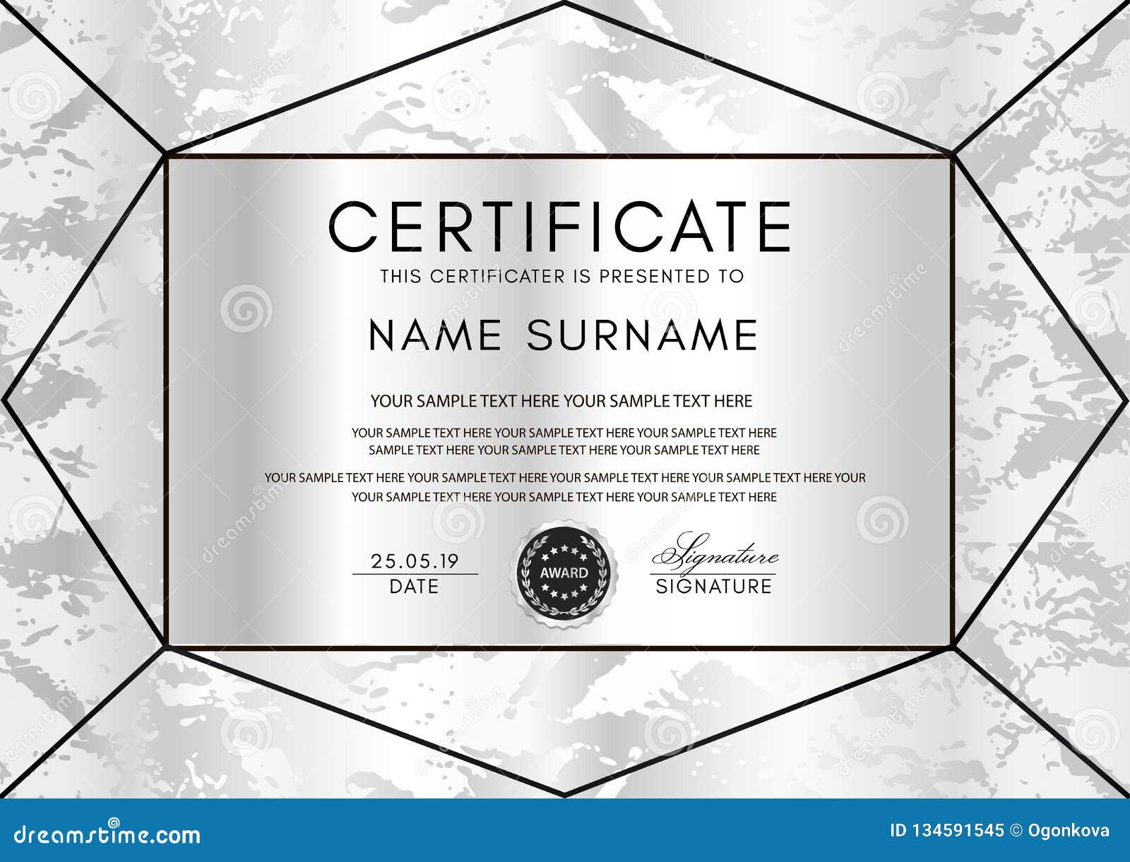 Silver Certificate Borders Templates