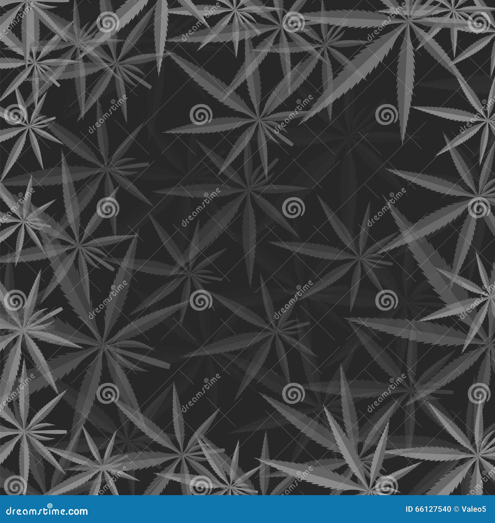 Gray Marijuana Pattern stock vector. Illustration of legalize - 66127540