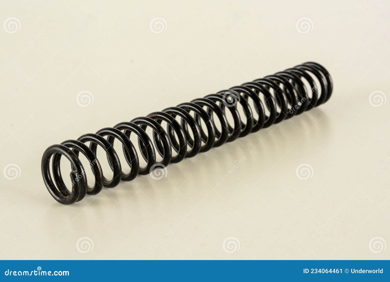 Gray metal spring stock image. Image of metal, shape - 234064461