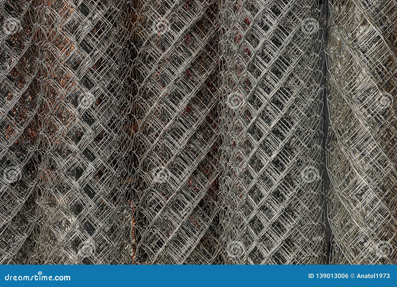 Gray Metal Texture in Iron Mesh Rolls Stock Photo - Image of cage ...
