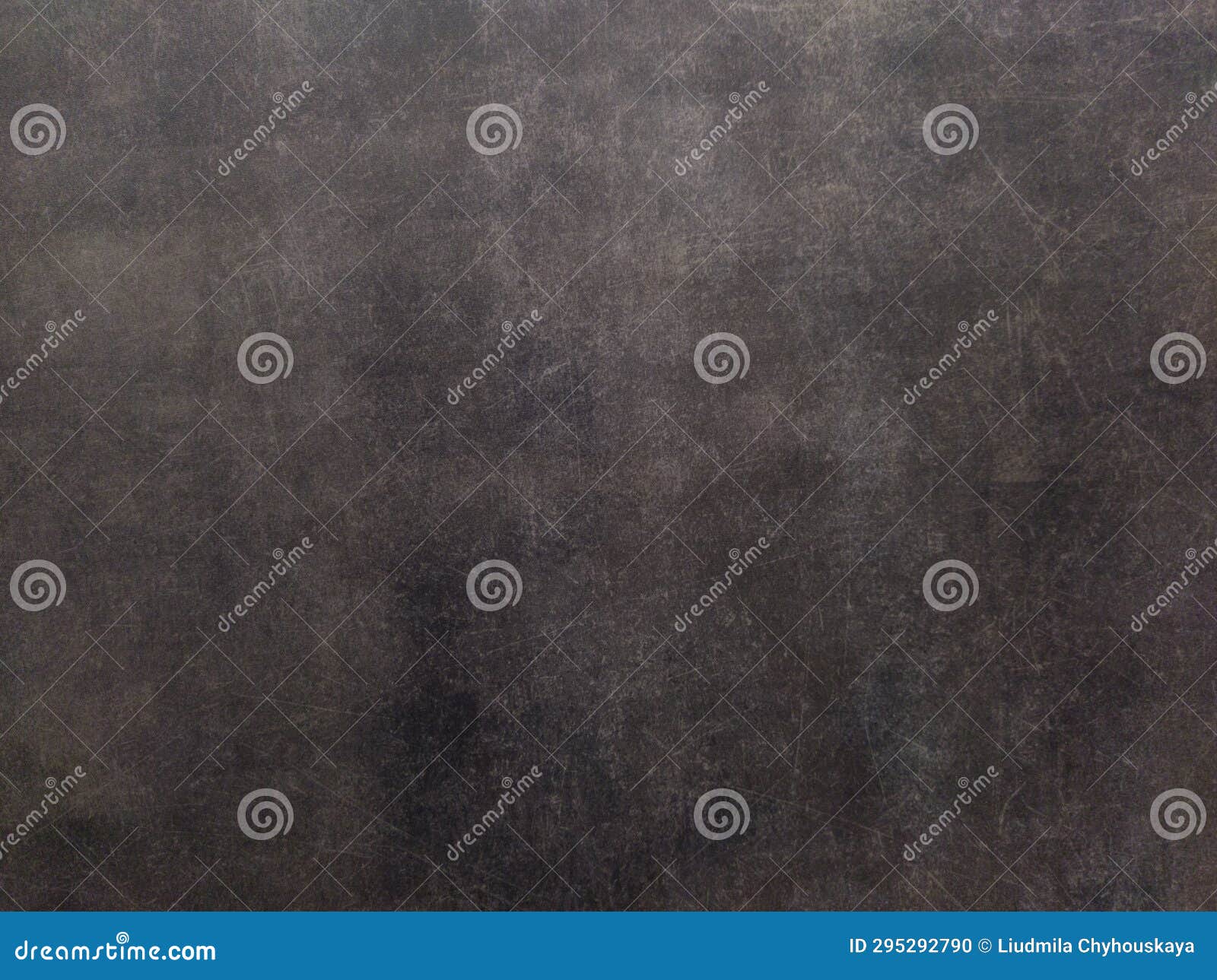 A Gray Metal Wall. Dark Background with Spots and Scratches. the Old ...