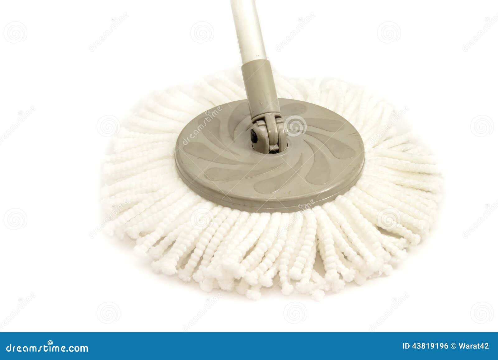 Gray Mop on White Background Stock Photo - Image of modern, disinfect ...