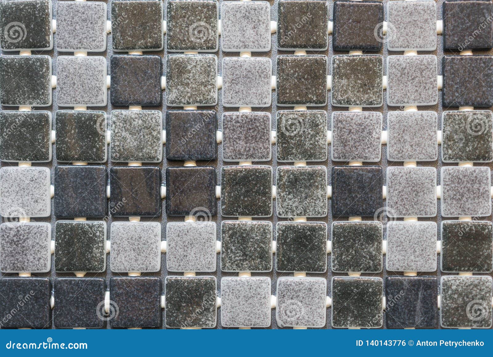 Gray Mosaic Background. Silver Sequins Seamless Background Stock Photo ...