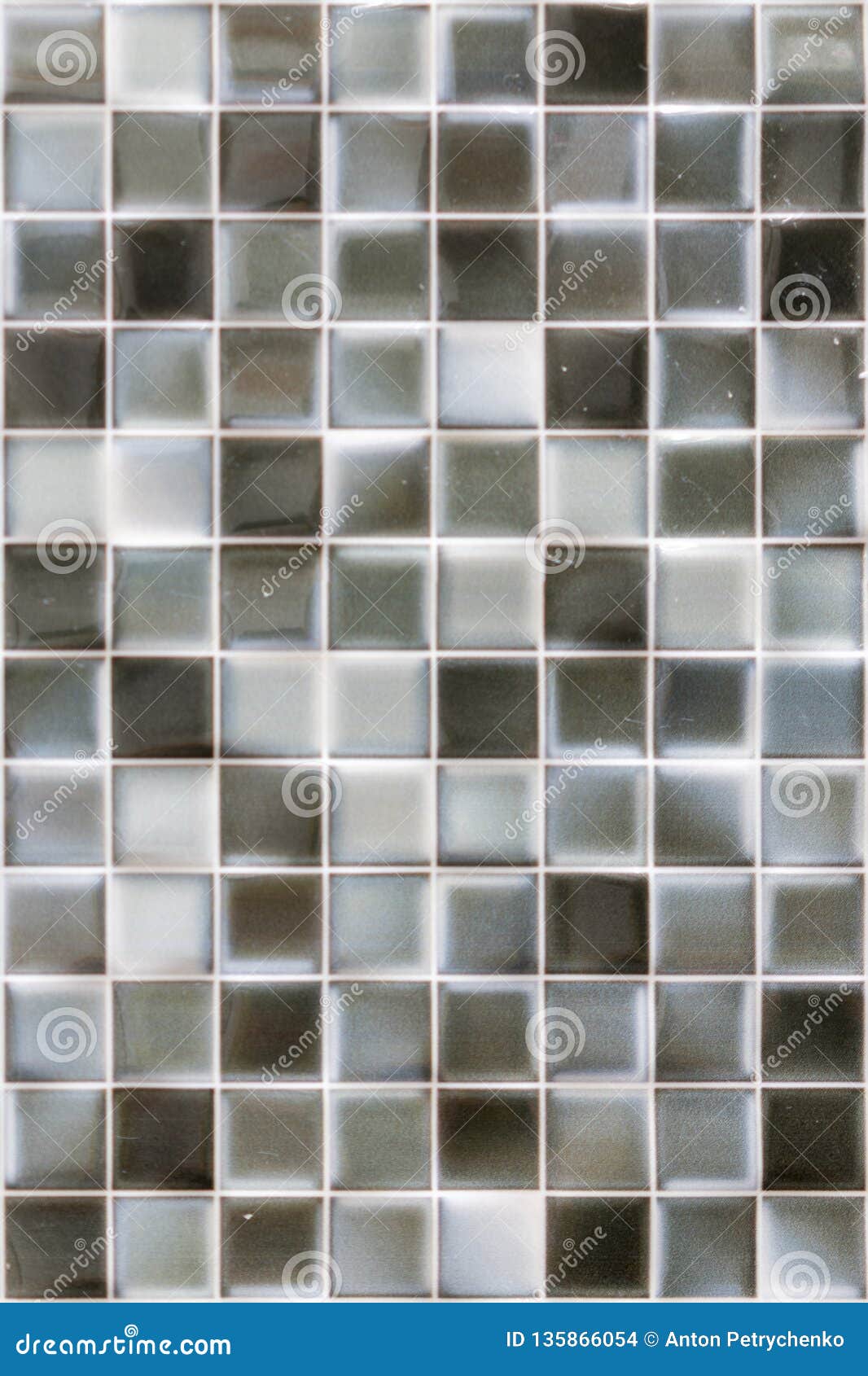 Gray Mosaic Background. Silver Sequins Seamless Background. Abstract ...