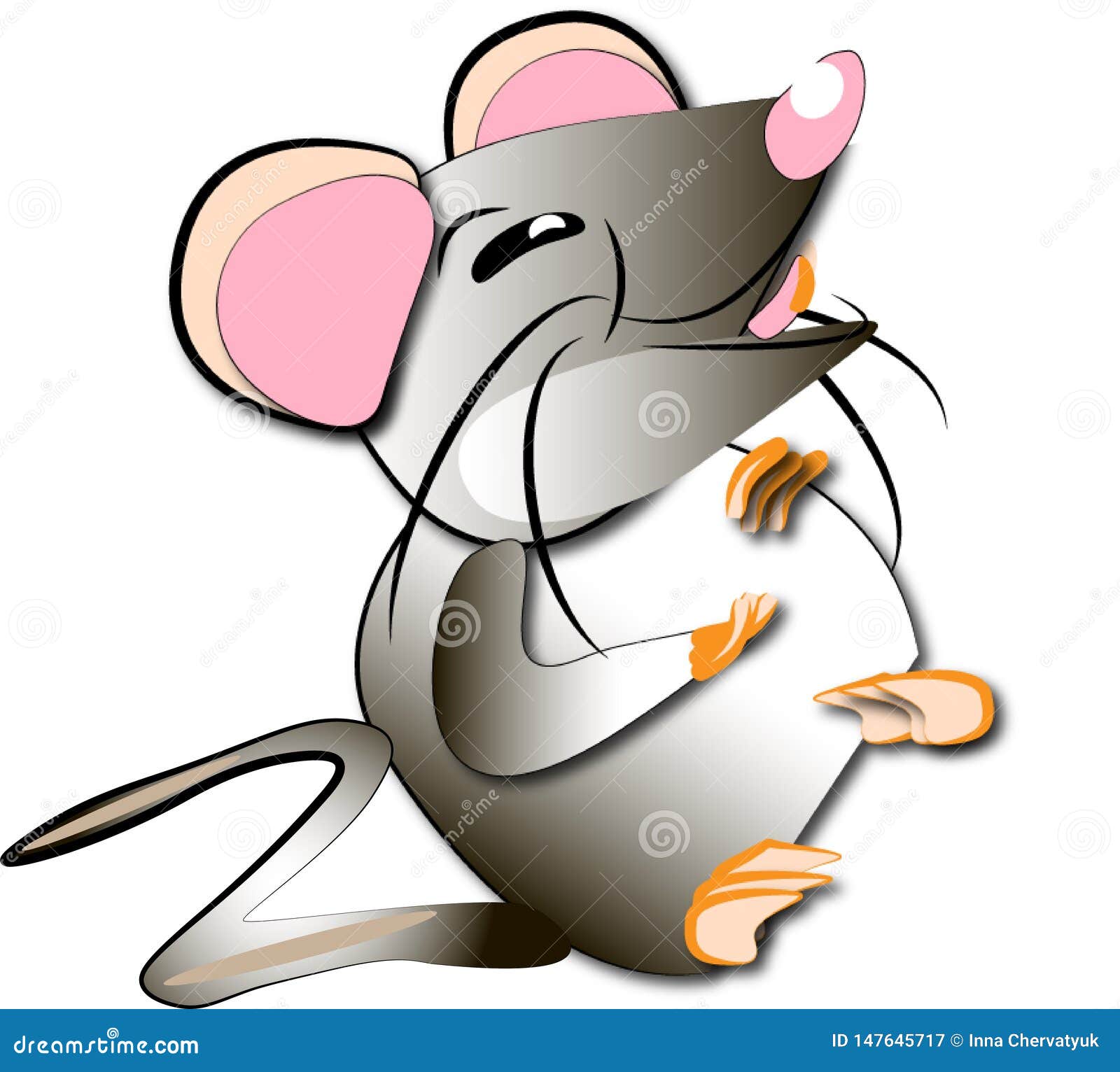 Laughing rat stock image. Illustration of cunning, mouse - 147645717