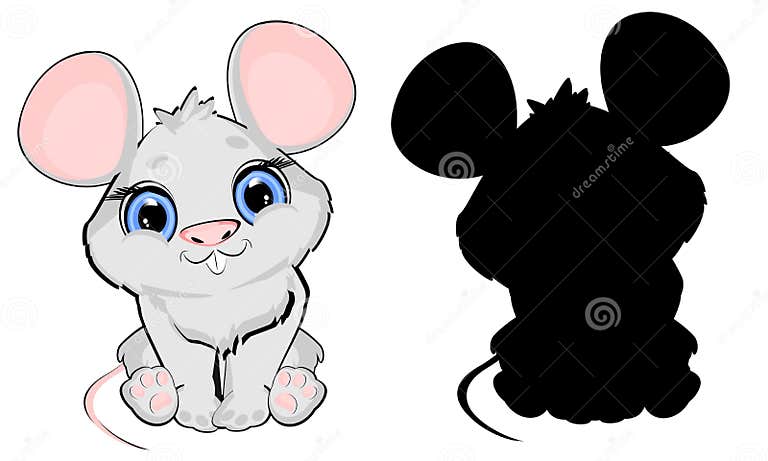 Two different rats stock illustration. Illustration of little - 220731077