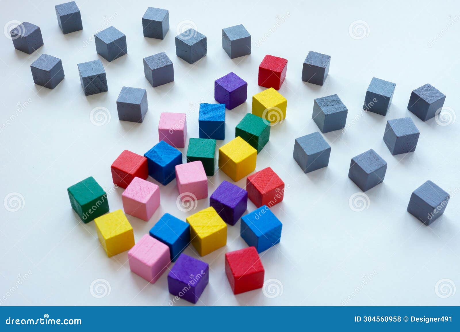 Gray and Multi-colored Cubes As a Symbol of Diversity and the Fight for ...