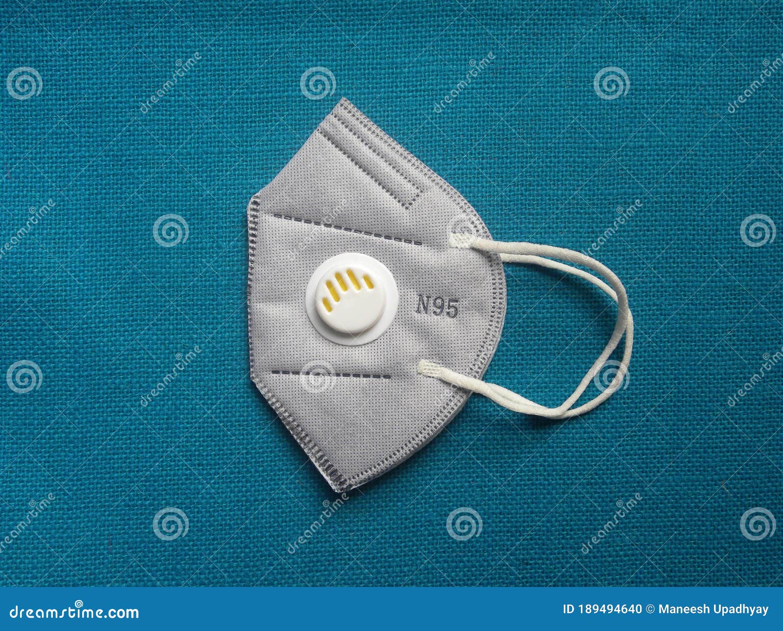 Gray N95 face mask stock photo. Image of mask, facepiece - 189494640