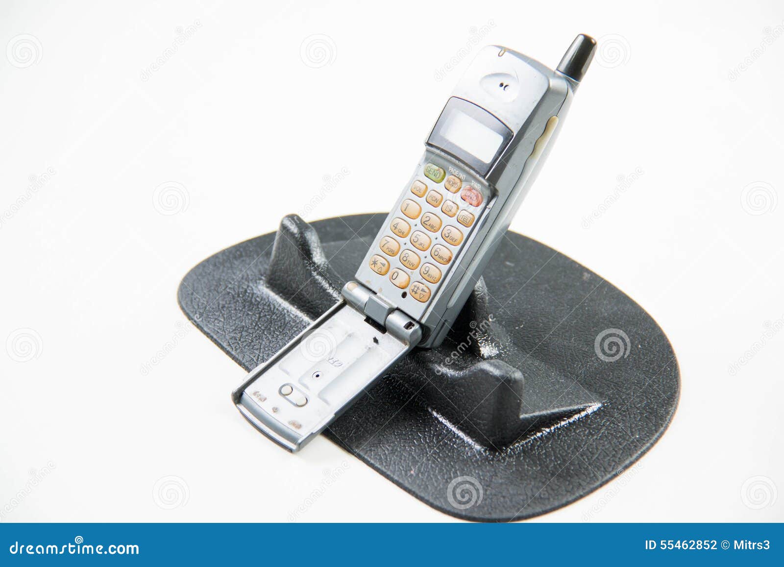 Gray old mobile phones. stock photo. Image of gadget - 55462852