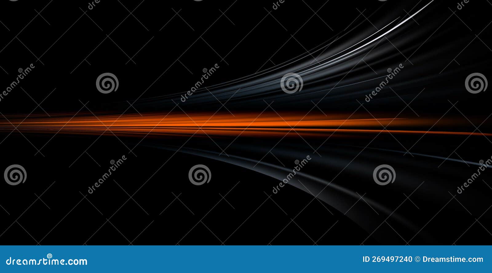 Gray and Orange Speed Abstract Technology Background Stock Illustration ...