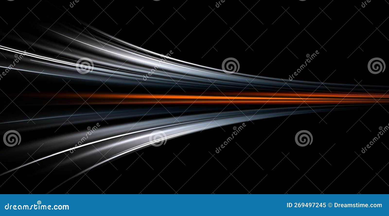 Gray and Orange Speed Abstract Technology Background Stock Illustration ...
