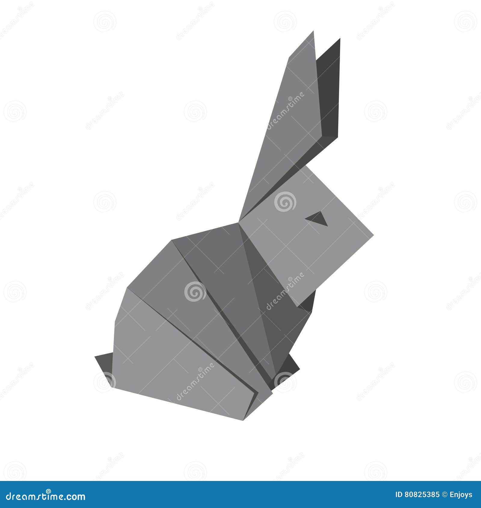 Origami Rabbit Recycled Papercraft Stock Photography | CartoonDealer ...