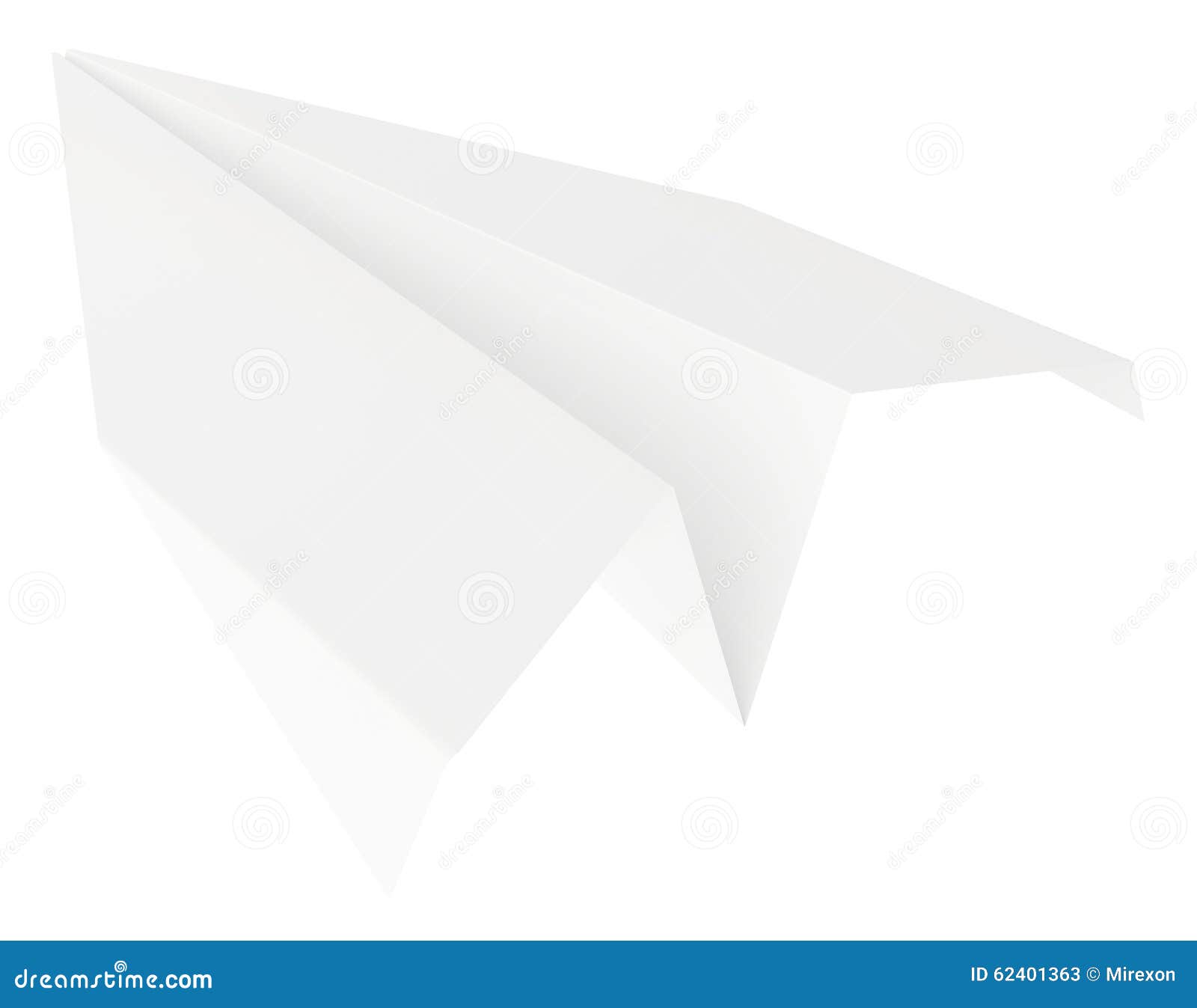 Gray Paper Plane. Isolated on White Background Stock Illustration ...