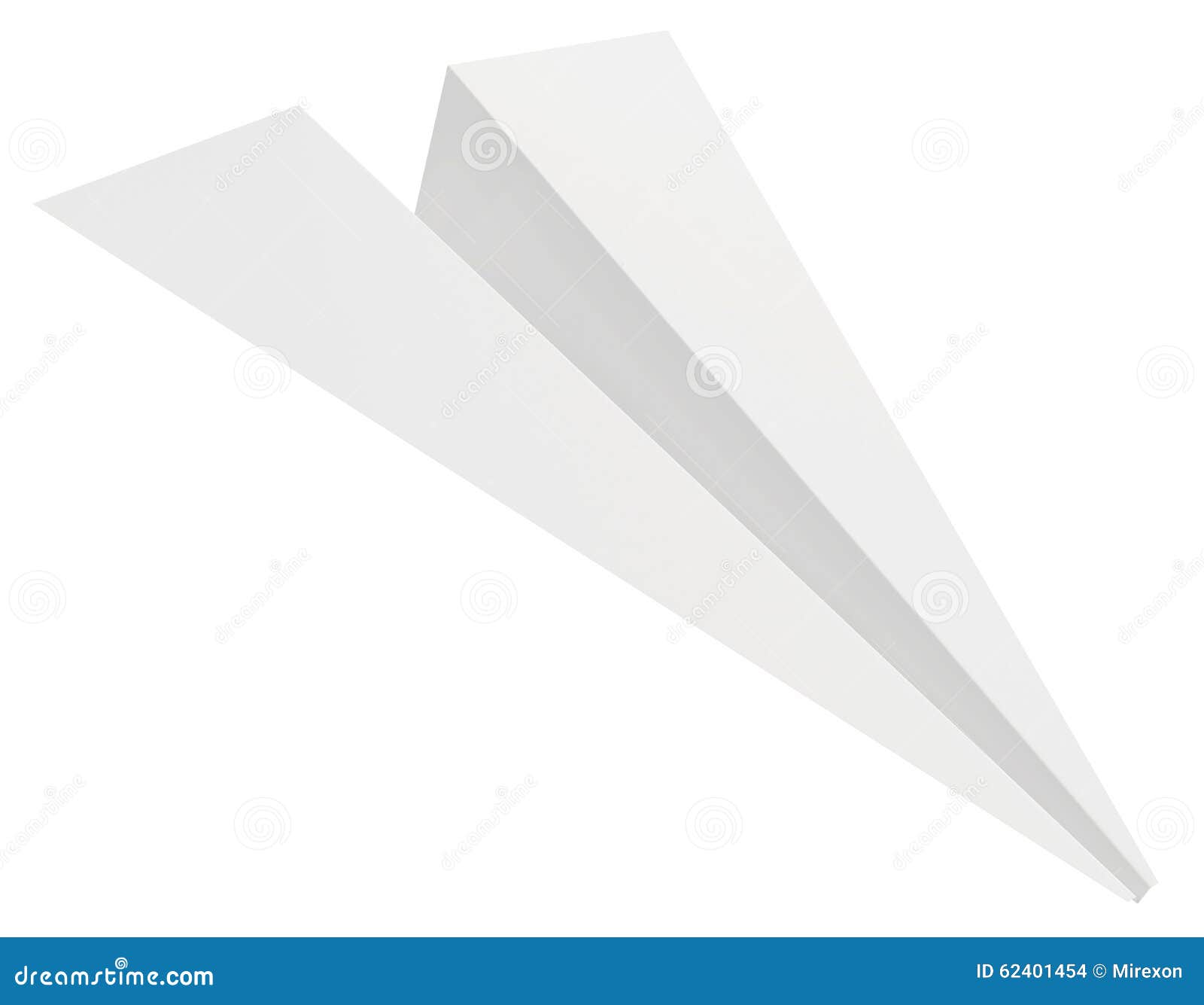 Gray Paper Plane. Isolated on White Background Stock Illustration ...