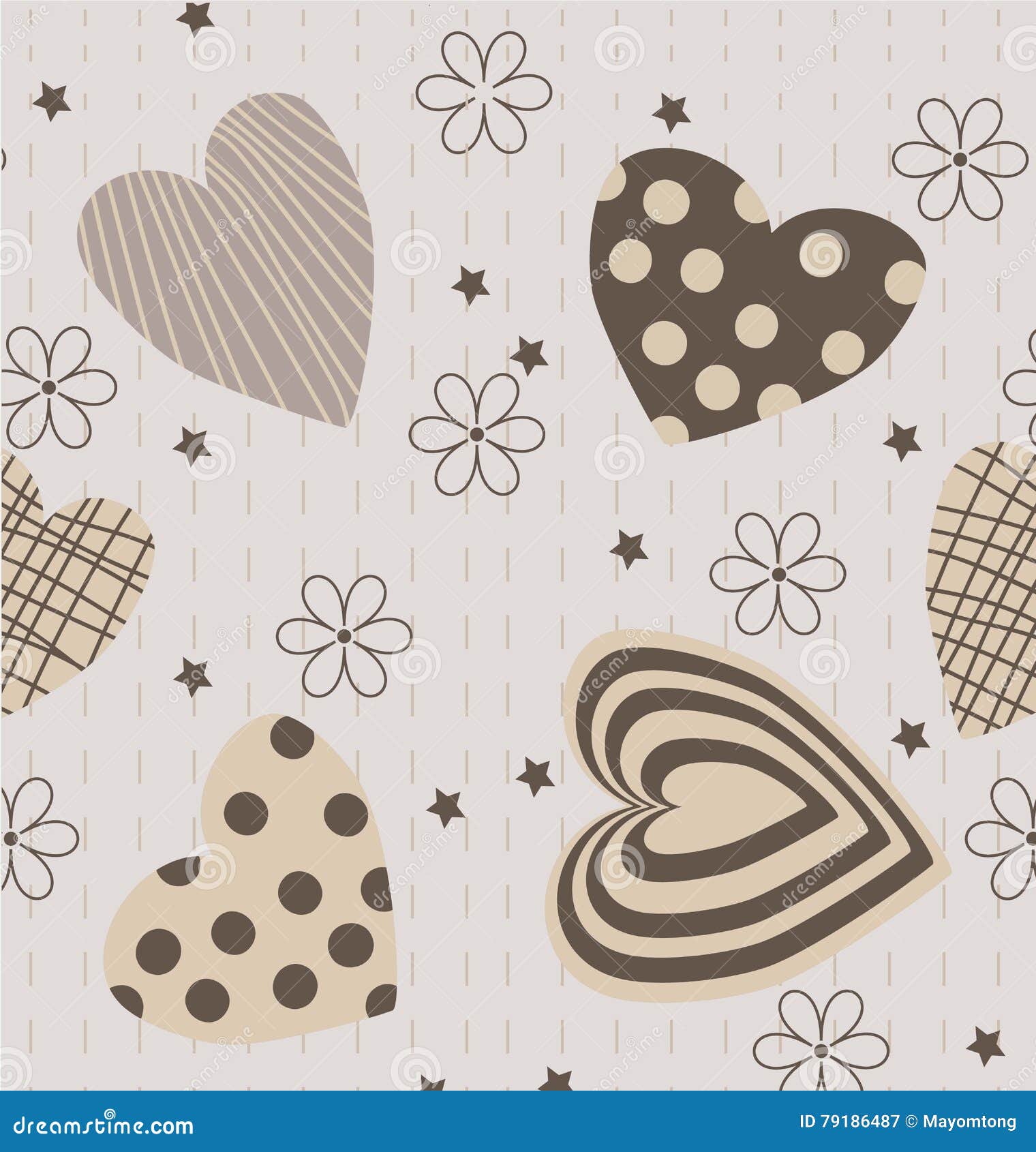 Gray patterned heart stock vector. Illustration of outline - 79186487