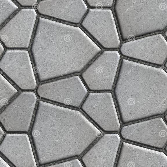 Gray Pavement - Different Size of Polygons Stock Photo - Image of floor ...