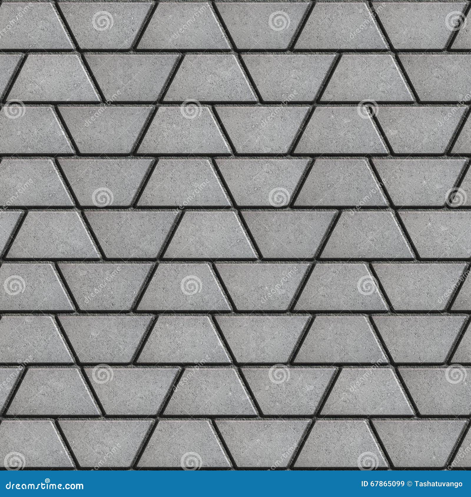 Gray Paving Slabs in the Form of Trapezoids. Stock Image - Image of ...