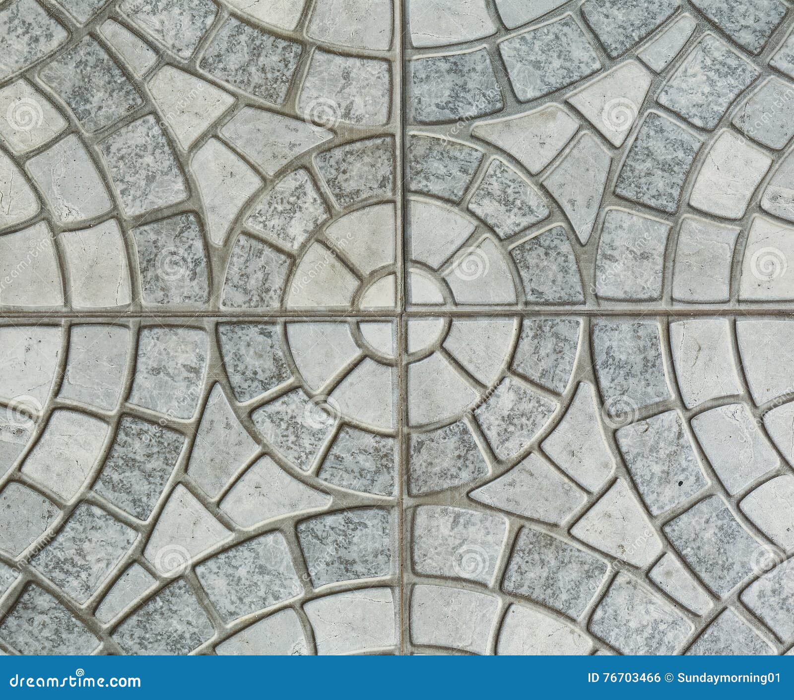 Gray Paving Slabs - Pattern of Circle. Stock Photo - Image of black ...