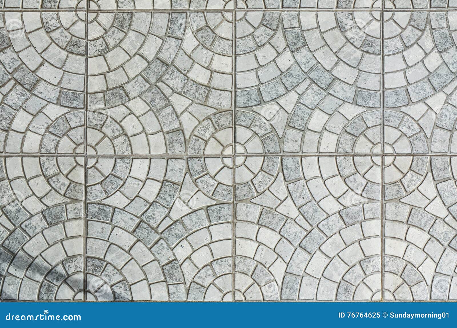 Gray Paving Slabs - Pattern of Circle. Stock Image - Image of ...