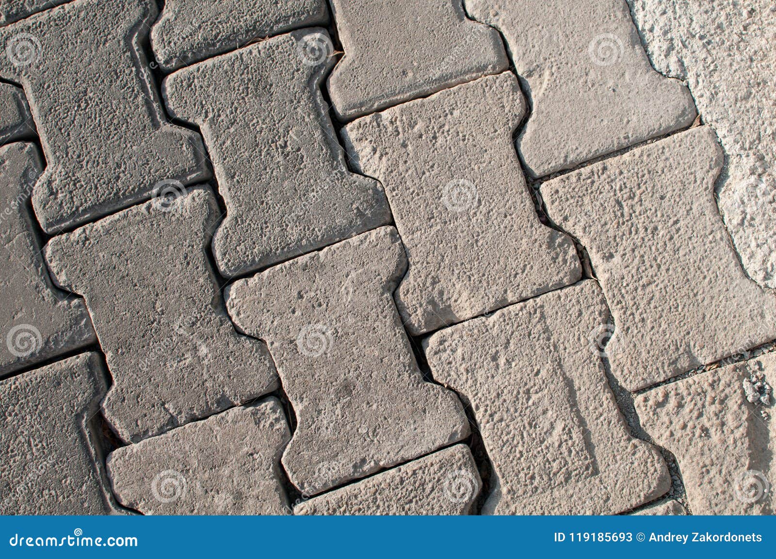 Gray Paving Slabs, Sidewalk Coverage. Seamless Tileable Texture. Stock ...