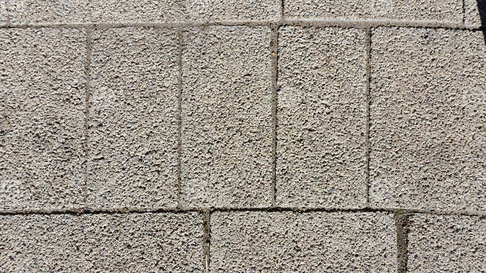 Gray Paving Stones with Large Rectangular Elements. Close Photo. Stock ...